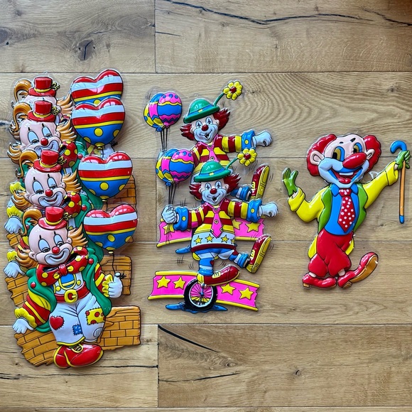 Party Supplies | Nwt Unique Circus Clown Fun Parrty Props For Hanging ...